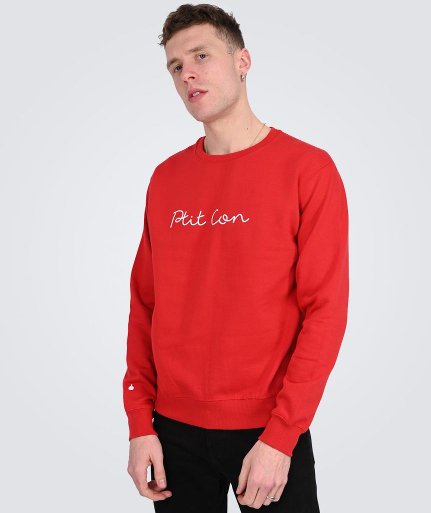 Sweat Signature - Rouge - PTIT CON - Paris